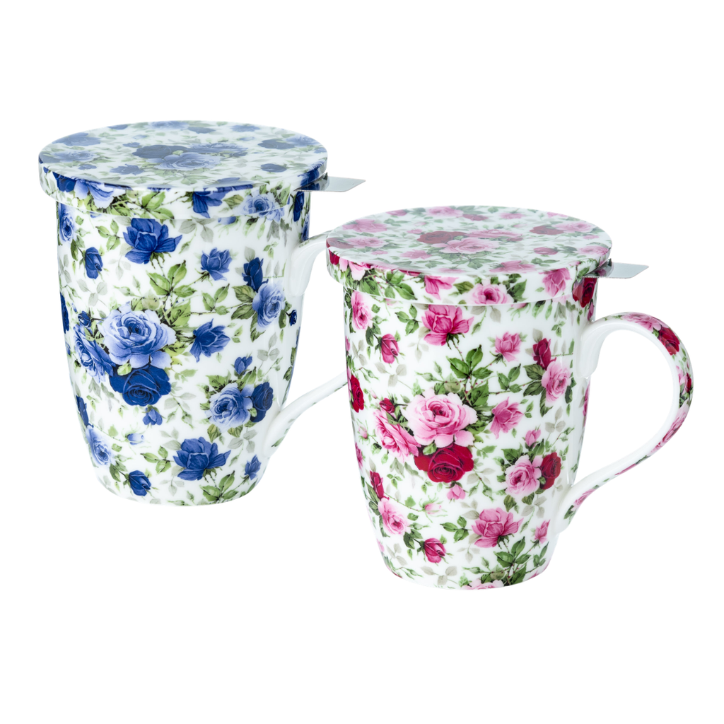 Roses Tea Two-Mug Bundle (15 oz) | Fine Bone China | McIntosh Mugs ...